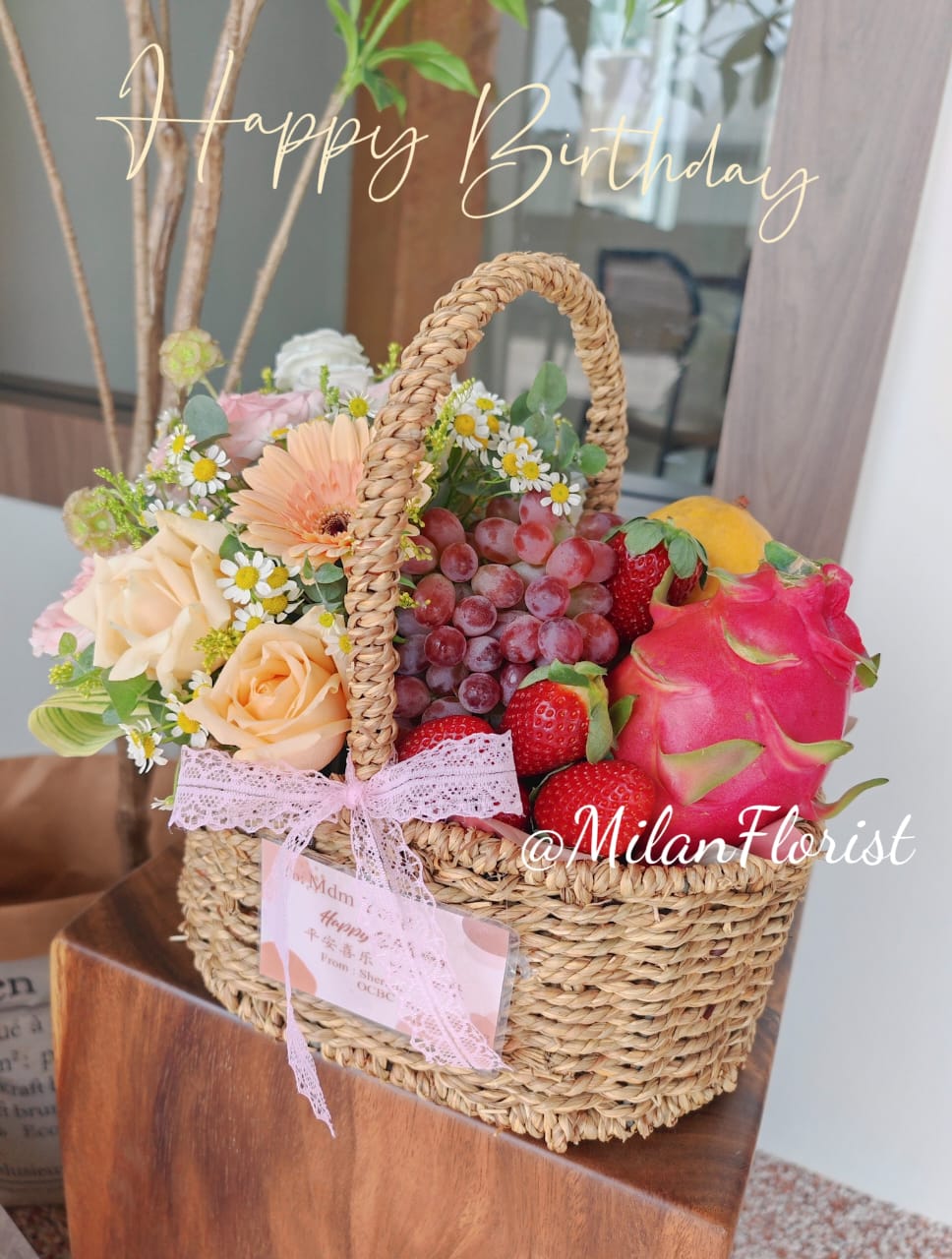 Milan Florist Fruits Basket 米兰水果花篮 022 Milan Florist